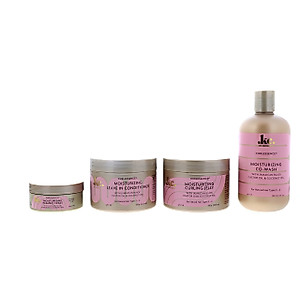Keracare Hair Product Curl-Essence Moisturizing Bundle Combo Set (JELLY&CREAM&CONDITIONER&EDGE-GEL)