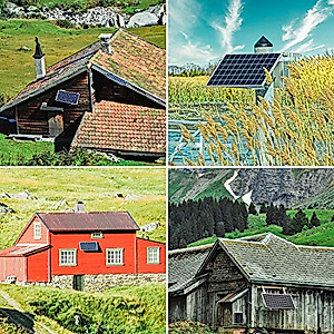 Topsolar 20W 12V Solar Panel kit Battery Charger Maintainer + 10A PWM Solar Charge Controller + Adjustable Mount Tilt Rack Bracket + Solar Cable for Car RV Marine Boat 12 Volt Battery Off Grid