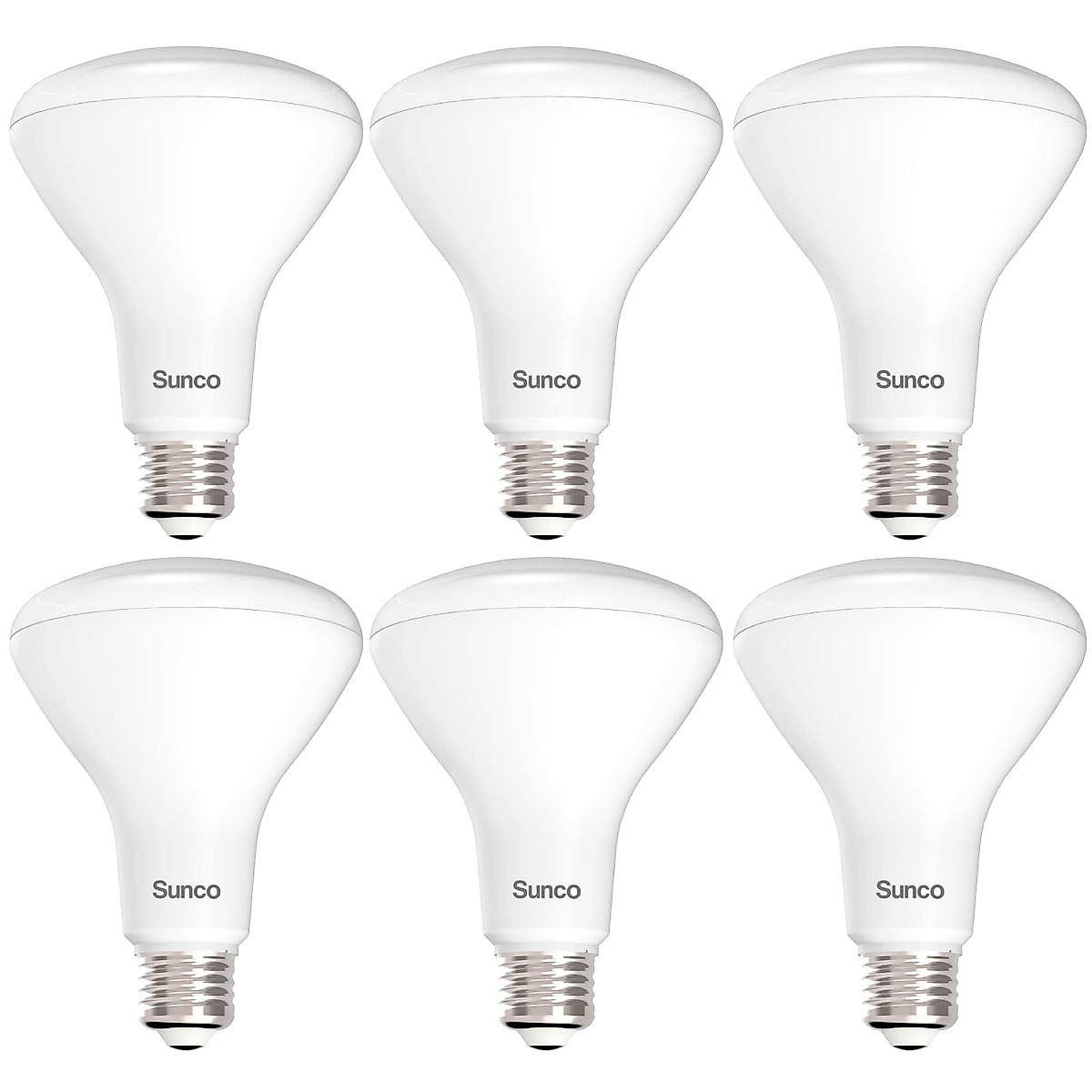 Sunco 6 Pack BR30 LED Bulbs, Indoor Flood Lights CRI93 11W Equivalent 65W 3000K Warm White 850 Lumens, E26 Base, 25000 Lifetime Hours Interior Home Dimmable Recessed Can Light Bulbs - UL