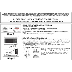 GE GCST11X1WSS Microwave Oven, 950-watt 6 Auto Cooking Settings, Kitchen Essentials for The Countertop, Dorm Room or Apartment, Child-Lock Technology 1.1 Cu. Ft, Stainless Steel