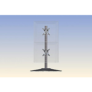 Ergotech Dual Vertical LCD Monitor Stand (100-D28-B11),Black