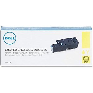 Dell WM2JC Yellow Toner Cartridge 1250c/1350cnw/1355cn/1355cnw/C1760nw/C1765nf/C1765nfw Color Printers