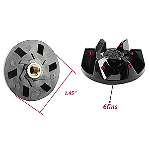 SPB 456 2B Blender Blade with SPB7-20TXN Coupling Compatible with Cuisinartt Powerblend Duet Parts Replacement BFP-703 FPB-5PC SPB-3 SPB-7 SPB-7CH Blender Clutch
