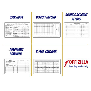 12 Check Registers for Personal Checkbook with Thicker No Bleed Paper, 6 x 3-Inches – Easy to Read and Portable Checkbook Register for Personal or Business Log, Deposit, Credit & Saving Bank Account