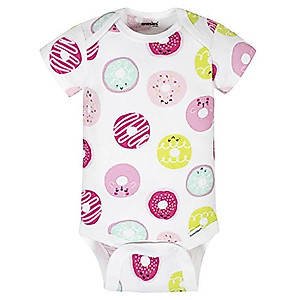 Onesies Brand baby girls 8-pack Short Sleeve Mix & Match Bodysuits and Toddler T Shirt Set, Pink Sweet Treats, 0-3 Months US