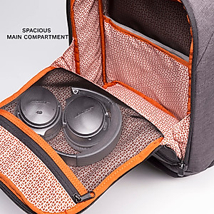 Knack Series 1 Laptop Backpack Fits up to 15 Inch - Knack Bags Carry-On Backpack, TSA Approved, Expandable Travel Backpacks (Savile Gray, Medium)