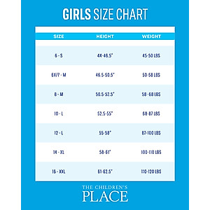 The Children's Place girls Basic Denim Jacket, Azure Wash, Large US