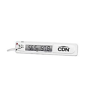 CDN TA20 Audio Visual Refrigerator Freezer Alarm White, 8"