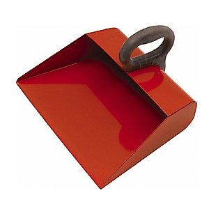 PRO SOURCE 14" Wide Handheld Dustpan and Shop Scoop: Steel Body, 6" Plastic Handle
