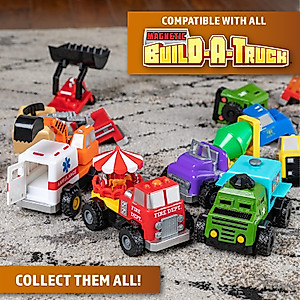 Magnetic Build-A-Truck Construction Magnetic Toy Play Set, 5 Pieces