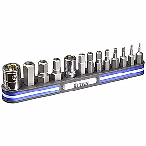 Titan 16136 13-Piece Tamper Resistant Metric Hex Bit Set
