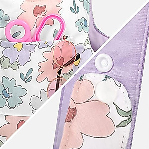 GAGAKU Baby Doll Carrier for Kids Stuffed Animal Carrier Reborn Baby Carrier with Adjustable Straps for American Girl Doll Bitty Baby Doll Accessories - Purple (Flowers)