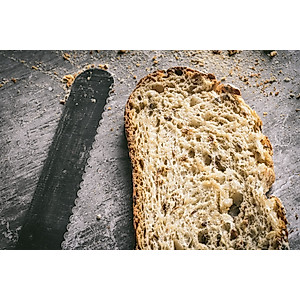 10 in. Curved Bread Knife- Cozzini Cutlery Imports - Serrated - Great for Sandwiches (10" Curved Bread)