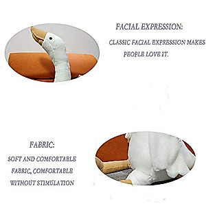 CHELEI2019 15.7" Swan Stuffed Animal,Goose Plush White Stuffed Animal Toy Gifts for Kids