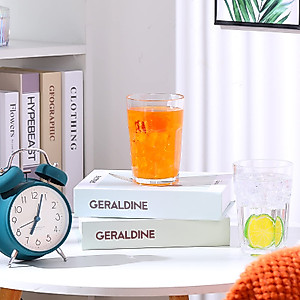 Zopeal Water Glasses Set of 12 Drinking Glasses Tumblers Glassware Highball Glasses Tall Glass Cups Clear Heavy Base Glasses for Christmas Party Water Soda Beer Cocktails and Mixed Drink (14.5 oz)