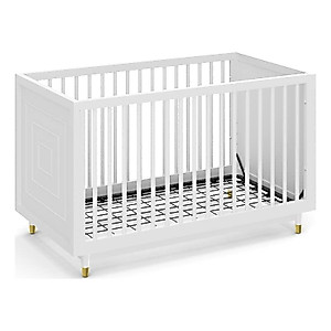 Little Seeds Aviary 3-in-1 Crib with Adjustable Mattress Height, White