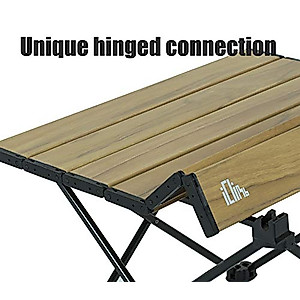 iClimb 1 Anti-Sinking Large Feet Chair and 1 Folding Table Bundle, Ultralight Compact for Solo Adult Outdoor Backpacking Camping Hiking Beach Concert Motorcycling