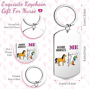 Skylety 3 Pcs Funny Nurse Gifts Set for women Including 20oz Tumbler Mug Nurse Crew Sock Nurses Keychain Nurse Practitioner gift for Nurse Graduation Birthday