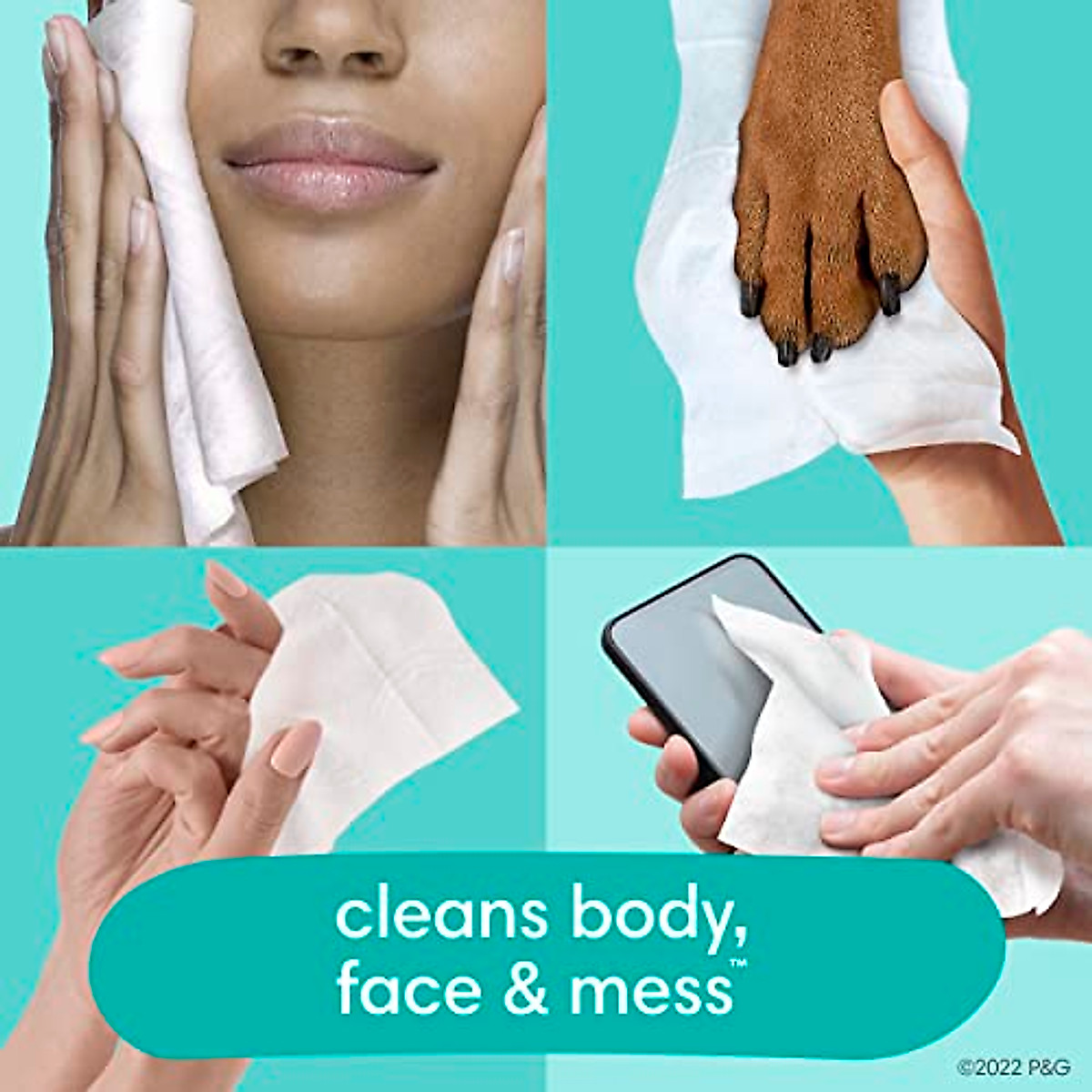 Pampers Baby Wipes Multi-Use Refreshing Rain 3X Pop-Top Packs 168 Count