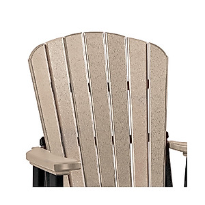 American Furniture Classics 515WWBK-K Double Glider w/Table, Weatherwood and Black