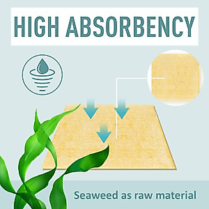 Polynew Manuka Honey Calcium Alginate Dressing, 12 Individual Pack, 2"x2" Patches, Honey Wound Dressing with Calcium Alginate, Manuka Honey Wound Care Bandages for Burns, Faster Wound Care