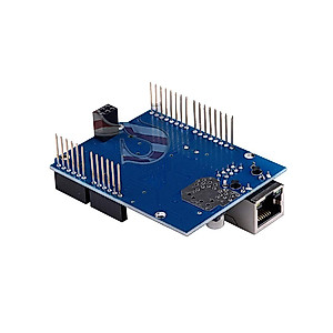 DEVMO W5100 Ethernet Network Shield LAN for Ar-duino Expansion Board Module with SD Card Slot Compatible with Ar-duino UNO MEGA2560 UNO R3 ATMega 328 MEGA 1280