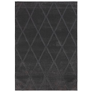 Safavieh Revive Collection 5'3" x 7'7" Charcoal REV104H Non-Shedding Trellis Area Rug