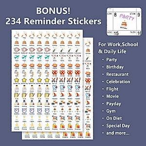 Desk Calendar 2023-2024, Monthly Desktop Calendar, Standing Flip Calendar with Thick Paper(Jan. 2023 - Jun. 2024, 10" x 8.25" ), Academic Year Standing Desk Calendar with Planner Stickers