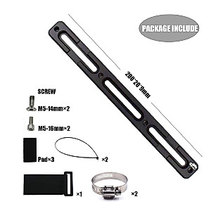 DRIFT MANIAC Ebike Conversion Kit for Battery Adapter Frame Mount, Aluminum Black