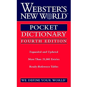 Webster's New World Pocket Dictionary, Fourth Edition