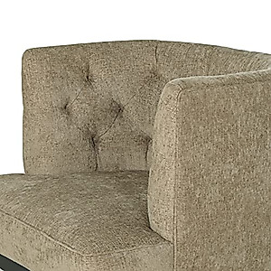 Christopher Knight Home Clough Accent Chair, Dark Beige + Dark Brown