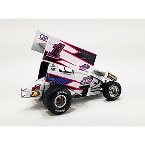 Winged Sprint Car #1 Logan Wagner ZEMCO Mac Magee Motorsports (2022) 1/18 Diecast Model Car by Acme A1822017