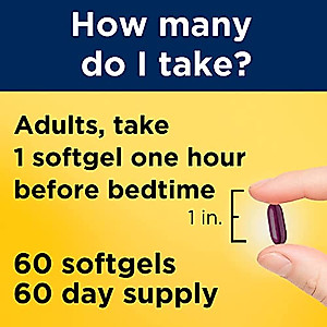 Nature Made Melatonin + L-Theanine 200mg, Softgels 60 Caplets (Pack of 2)