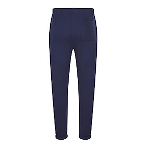 Winter Sweatpants for Mens Thick Warm Jogger Pants Cinch Bottom Running Joggers Soft Stretch Sports Trousers Navy