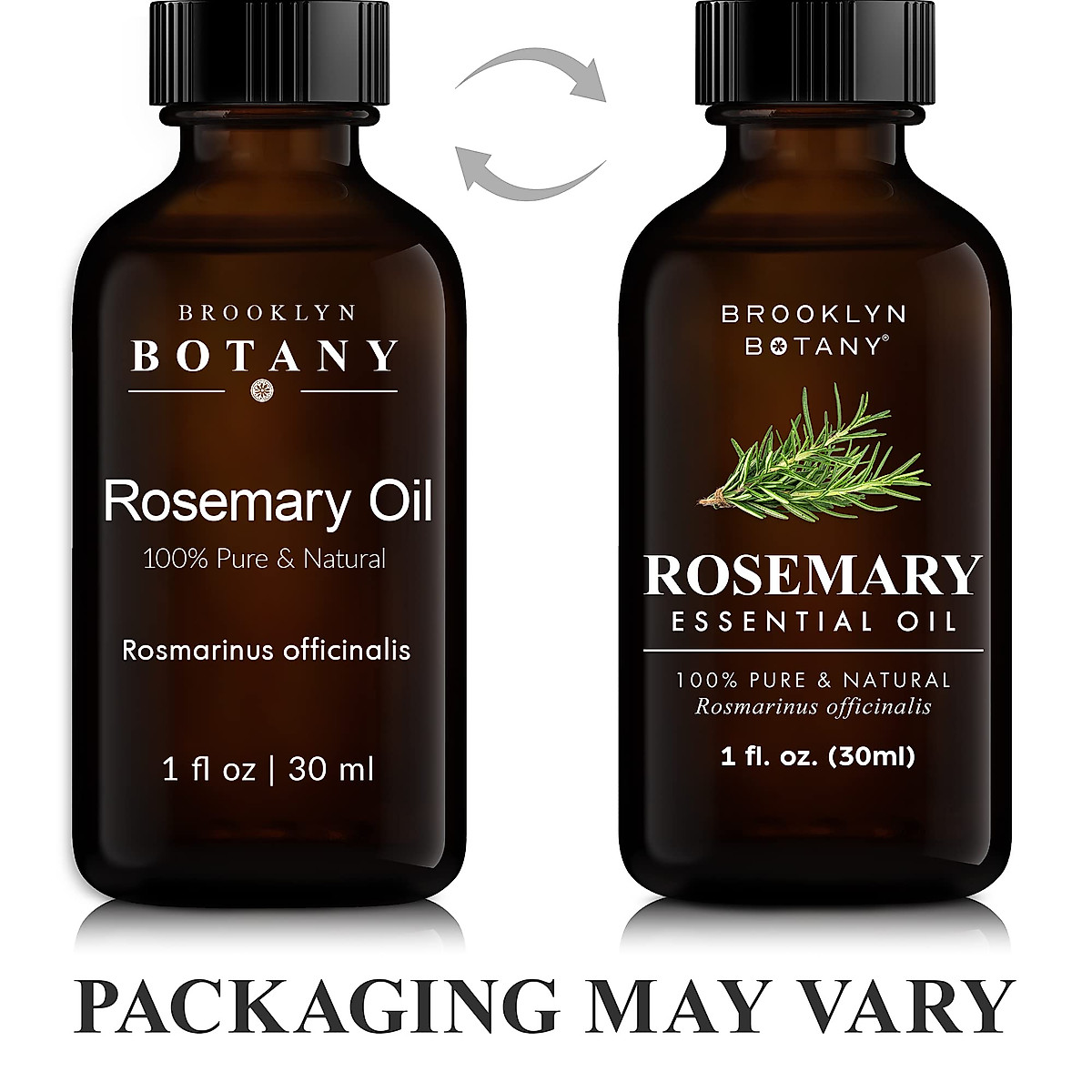 Brooklyn Botany Rosemary Essential Oil – 100% Pure and Natural – Premium Grade Oil with Dropper - for Aromatherapy and Diffuser - 1 Fl Oz