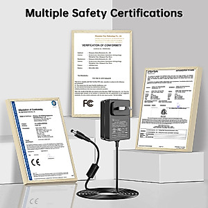 Gonine 12V 3A Power Supply Cord UL Certificate, 100V - 240V AC to DC 12 Volts 3A 2A Power Adapter for 12Vdc Wireless Router, Neck Shoulder Massager, LED Strip Lights, CCTV Cameras, Hard Drivers.