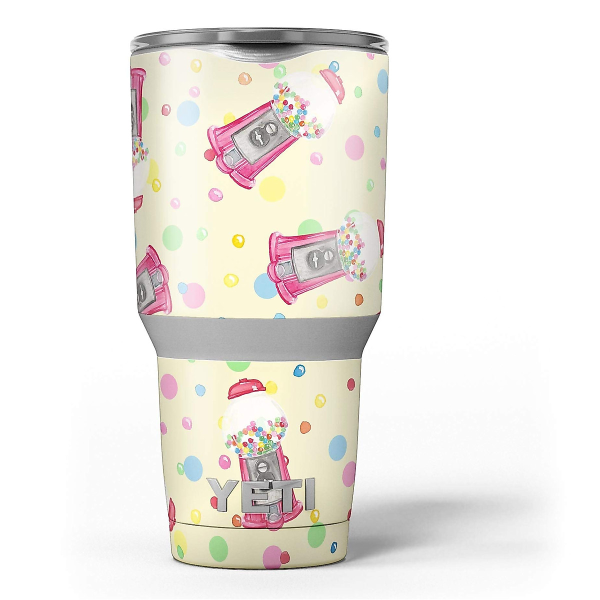 Design Skinz The Fun Colorful Gumball Machine Pattern - Skin Decal Vinyl Wrap Kit Compatible with The Yeti Rambler Cooler Tumbler Cups