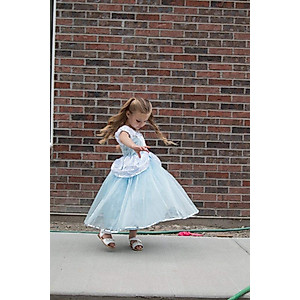 Little Adventures Deluxe Cinderella Princess Dress up Costume for Girls Small (Age 1-3) - Machine Washable Child Pretend Play and Party Dress with No Glitter