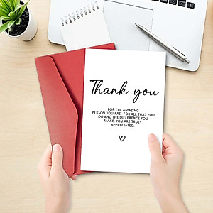 hvdler Sweet Thank You Card for Him Her, Funny Appreciation Card for Boss Teacher, Thank You Card for Friends Family, Thank You for All That You Do