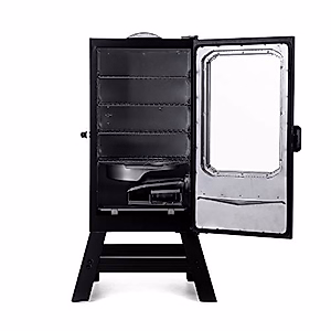 Masterbuilt 30 inch Digital Electric Smoker with Window & Legs + Cover Bundle