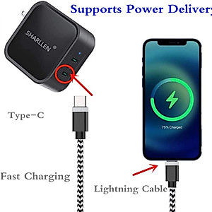 USB C to Lightning Cable iPhone 14 Charger Cable MFi Certified 5 Pack 3ft/6ft/10ft Supports Power Delivery Fast Long Card Data Sync Nylon Braided Compatible iPhone 14/13/12/11/XS/XR/X/8/iPad/iOS