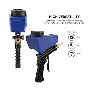 NEIKO 30068A Air Sand Blaster Gun | Remove Paint, Rust, Stains, and Grime on Surfaces | Gravity Feed | Replaceable Steel Nozzle