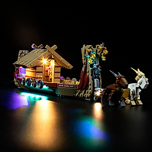 Bourvill LED Lights Kit for Lego 76208 Marvel The Goat Boat - Lights Set Compatible with Lego 76208 Set -Classic Version (Lights Kit without Model)
