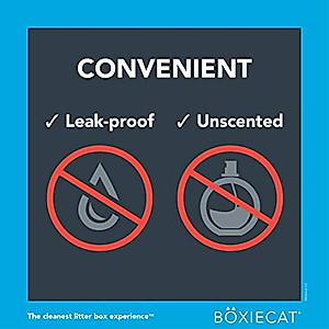 Boxiecat Scoop & Tie Cat Litter Waste Bags -Unscented– Leakproof - Large to Fit Any Scoop – Convenient Handles Tie & Seal in Odors - 1 Count (Pack of 120)