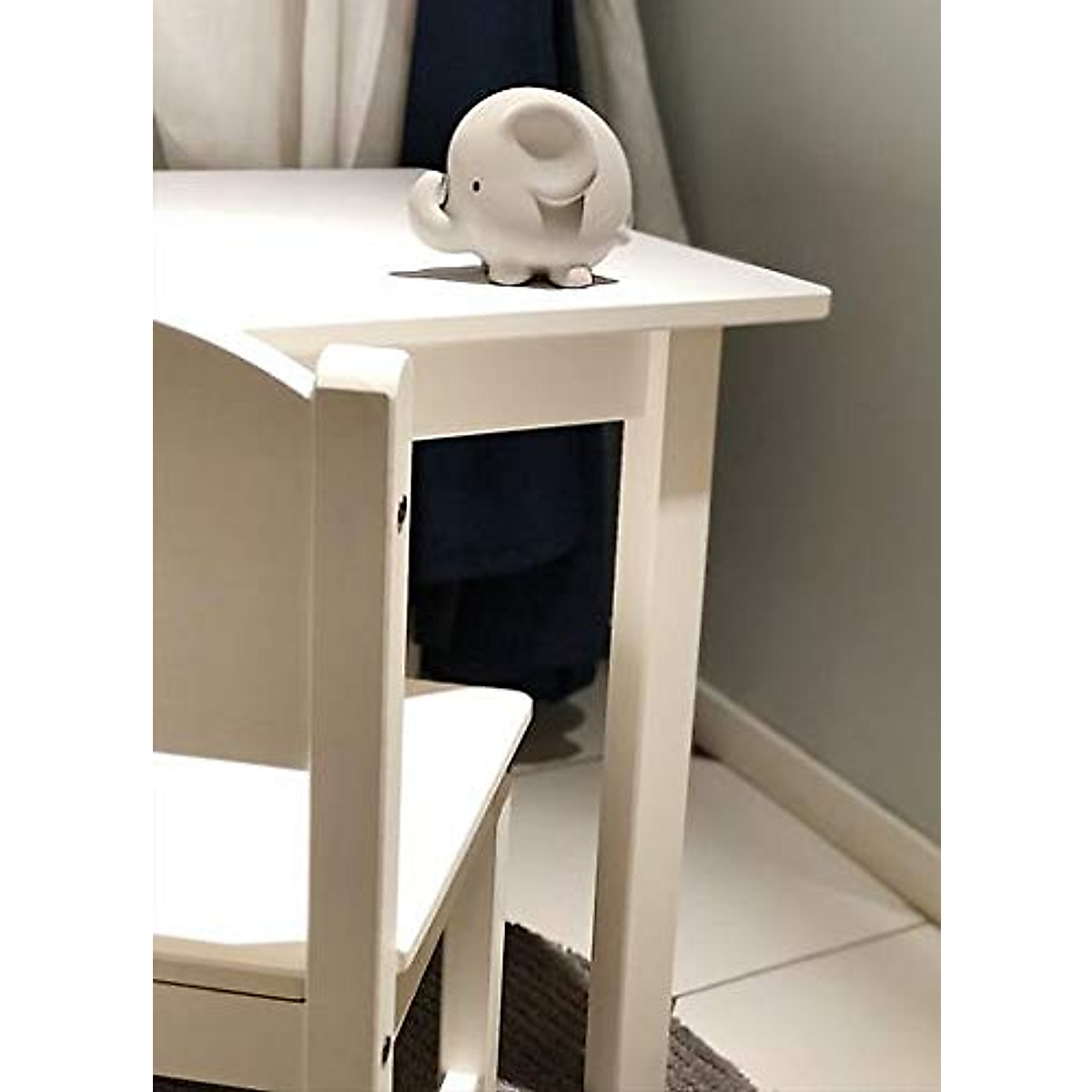 Tikiri Toys Rubber Elephant Rattle, Teether & Bath Toy, Organic Natural Rubber, Ages 6 Months & UP