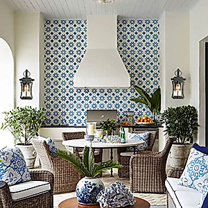 tewei Outdoor Wall Mount Porch Light Sconces IP65 E26 Waterproof Exterior Light Fixtures Wall Lantern Outside House Lamps with Clear Seeded Glass for Porch Patio Garage Black Metal (1 Pack)