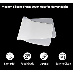 4 Pack Medium Silicone Freeze Dryer Mats for Harvest Right Freeze Dryer Tray Accessories