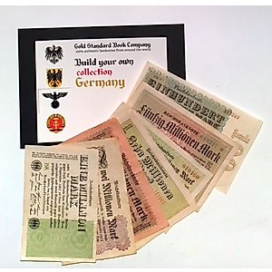 1923 Germany Hyper Inflation Full set of Authentic notes 1 to 100 Million Mark Banknotes (Build Your Own Collection)