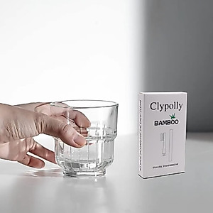 Clypolly Soft Bristle Travel Folding Toothbrush Kit,Small Size Portable Camping Travel Accessories Reusable Handle + Replaceable Brush Head