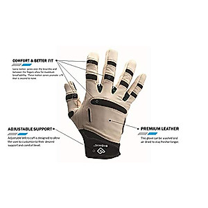 Men's ReliefGrip Gardening Premium Leather Gloves (Large)